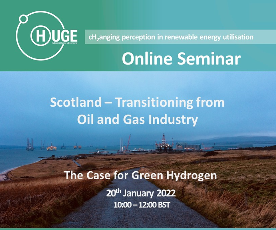 HUGE Project Webinar - Scotland transitioning from oil& gas industry ...